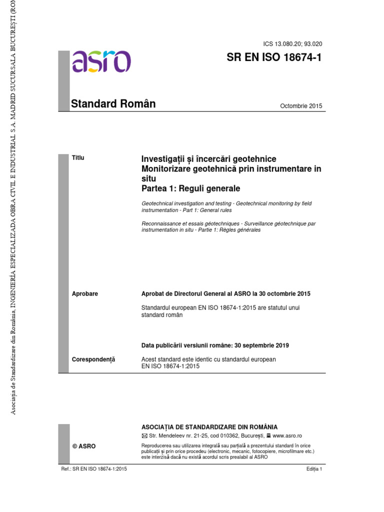 SR en Iso 18674-1 (2015 PDF | PDF