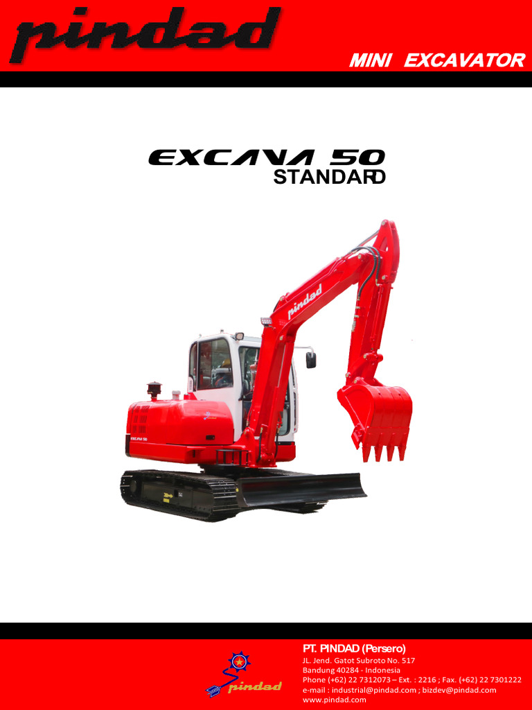 Pindad Excava 50 New | PDF | Manufactured Goods | Land Vehicles