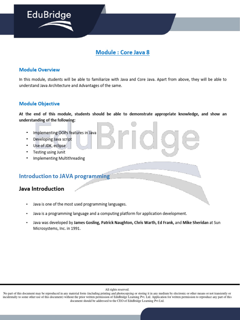 Core Java 8 | PDF | Java Virtual Machine | Java (Software Platform)