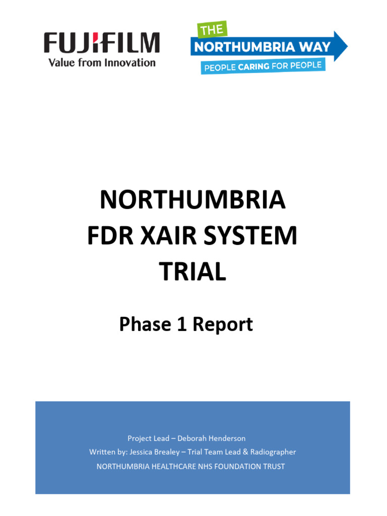 FDR Xair Northumbria Trial Phase 1 Report | PDF