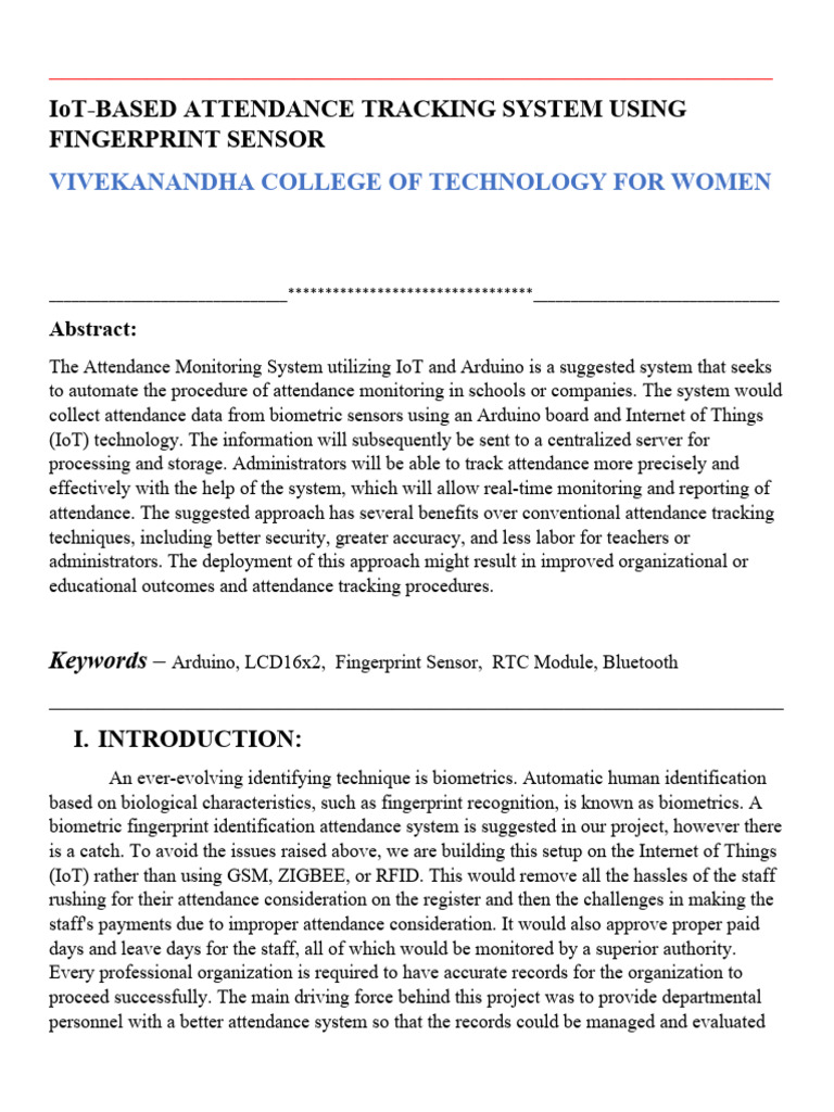 Iot Project | PDF | Internet Of Things | Databases