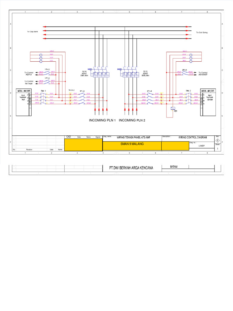 Vdocuments - MX - Wiring Tenaga Panel Ats Amf | PDF | Computer Aided Design