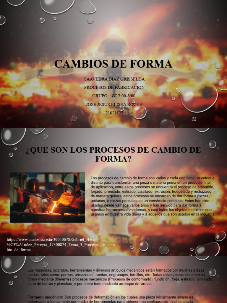 Procesos de Cambio de Forma en Metales | PDF | Forjar | Extrusión
