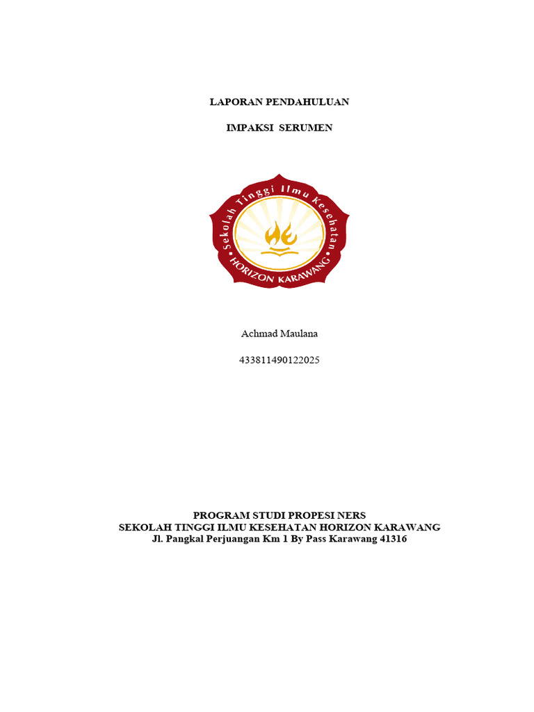 Impaksi Serumen: Penyebab dan Penanganan | PDF | Sains & Matematika