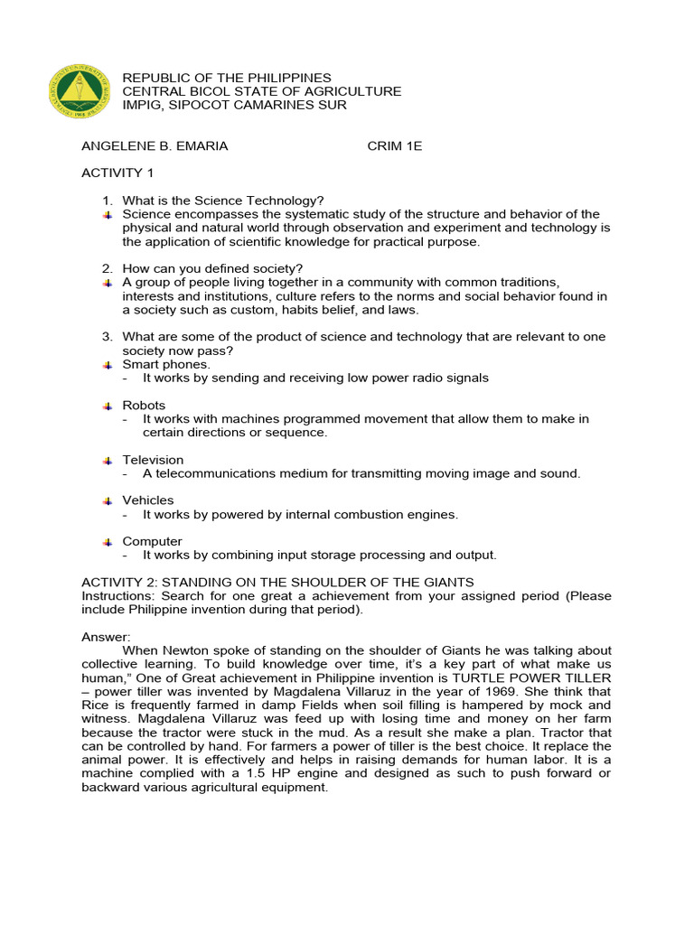 Activity Cbsua | PDF