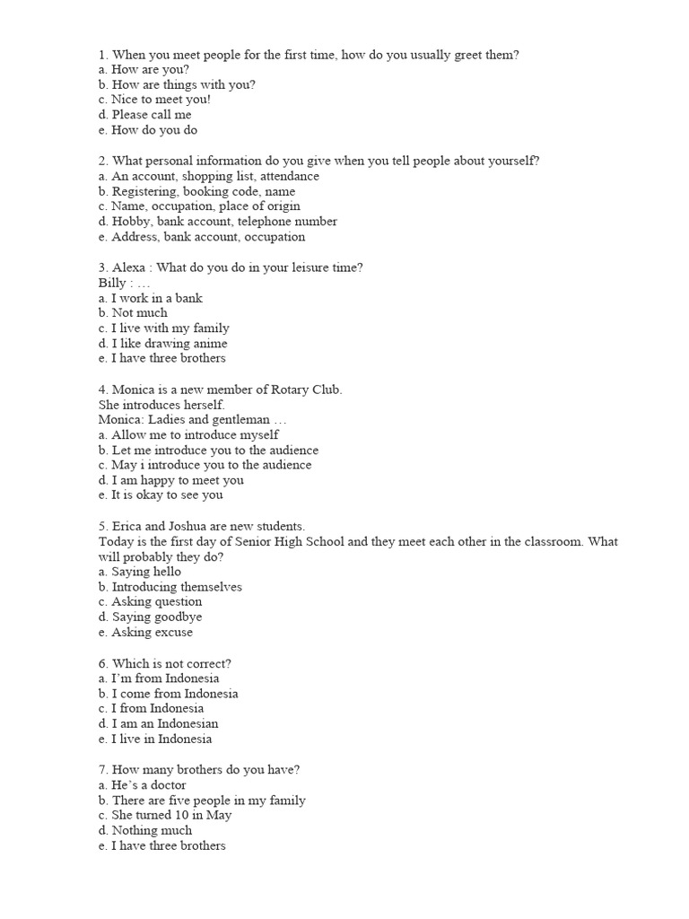 Exercises For STS Class 7 2023 | PDF