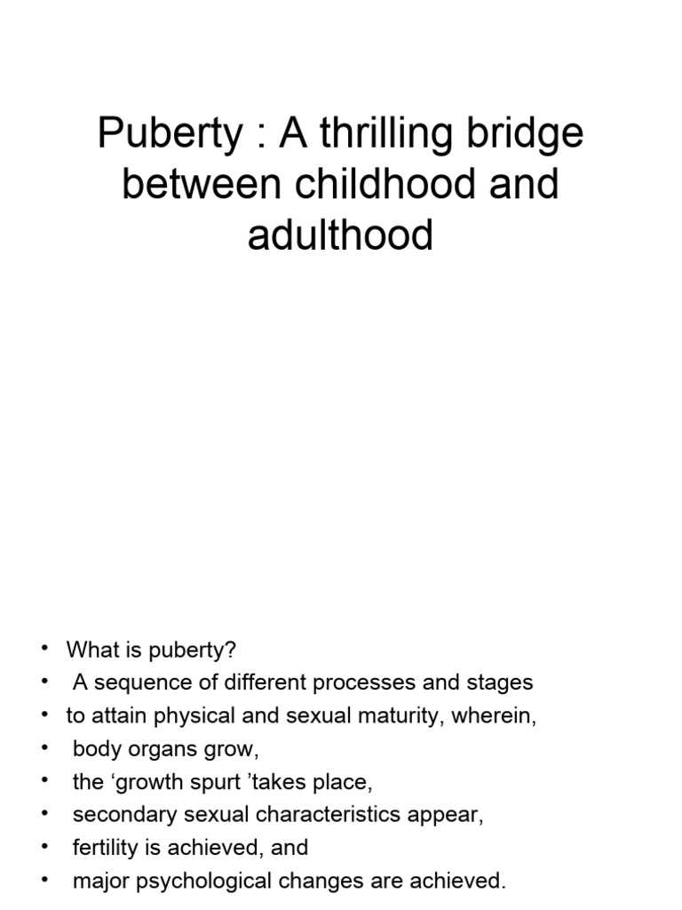 New PPT Presentation | PDF | Puberty | Adolescence