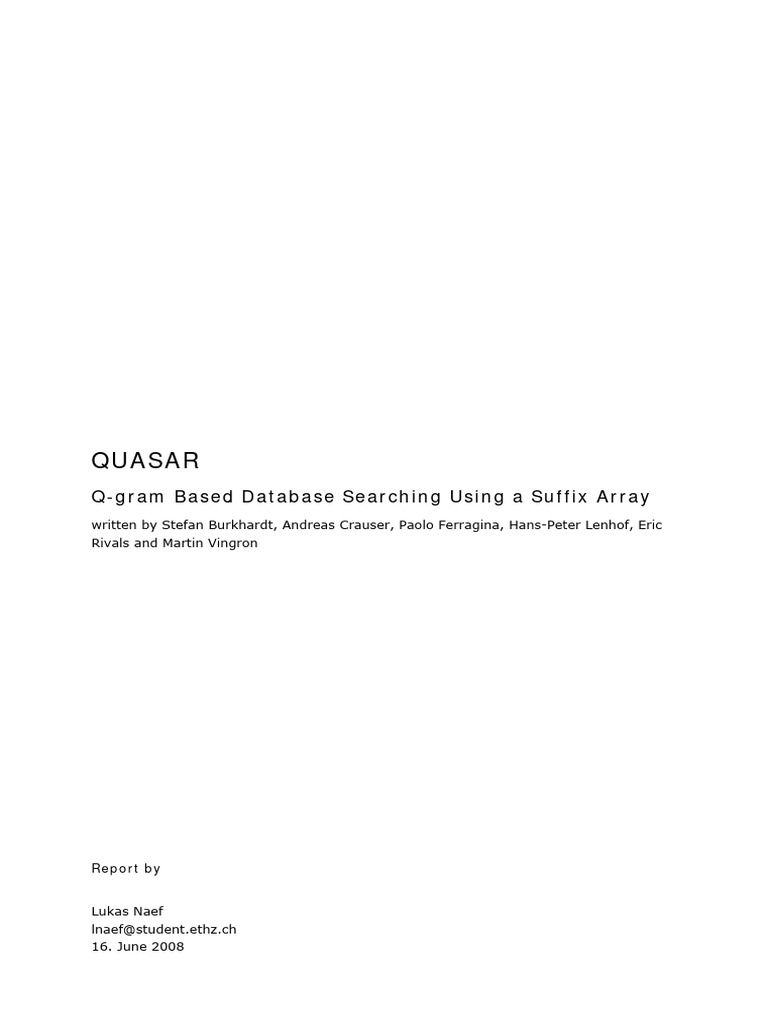 Quasar | PDF | Teaching Methods & Materials