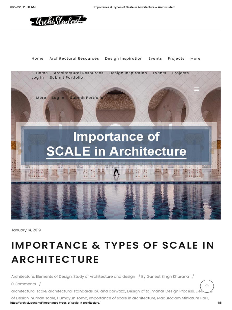 Importance & Types of Scale in Architecture - Archistudent | PDF ...