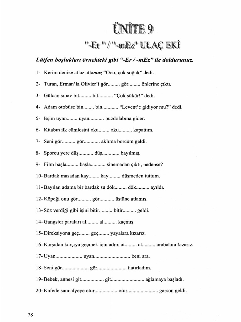 Er-mEz Zarf Fiil | PDF