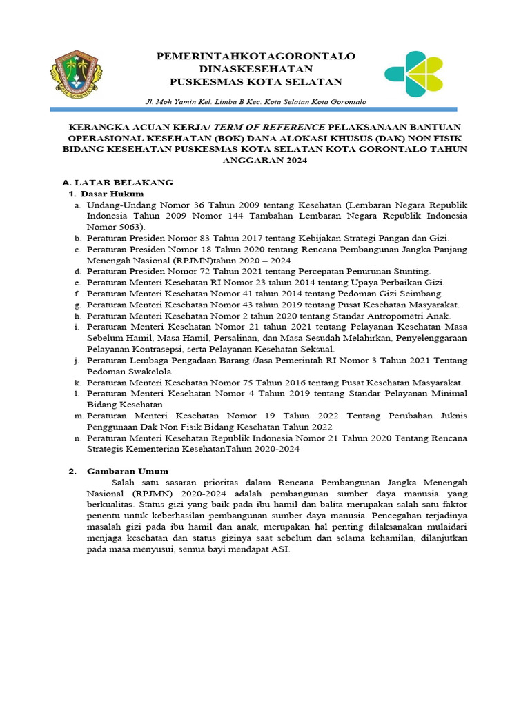 Tor PMT Bok PKM Kota Selatan 2024 | PDF