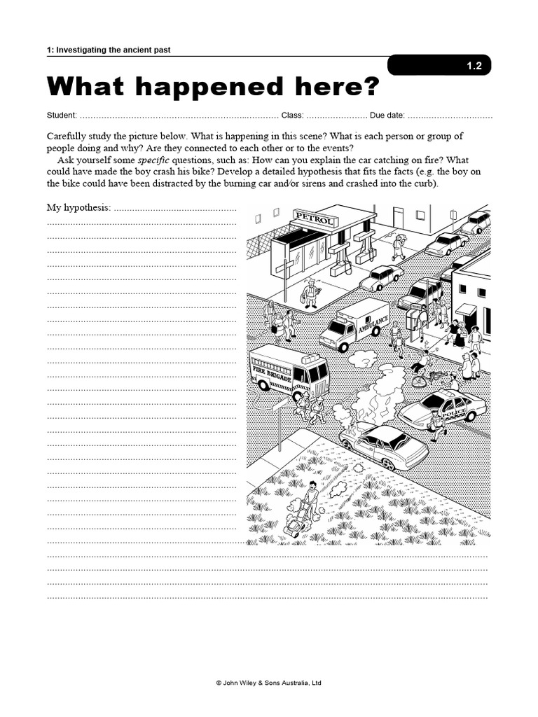 What Happened Here - History Activity | PDF