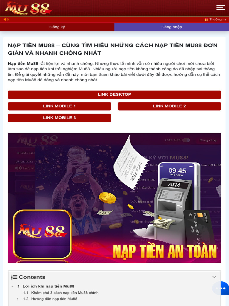 Nap Tien Mu88 | PDF