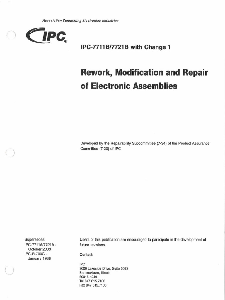 IPC 7711B-7721B Part 1 | PDF | Electronic Engineering | Materials