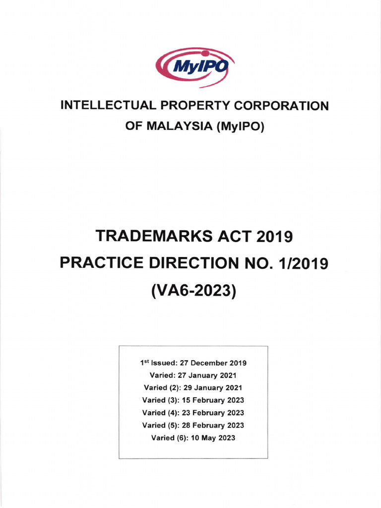 Practice Direction No. 1-2019 (VA6-2023) | PDF | Domain Name Registrar ...