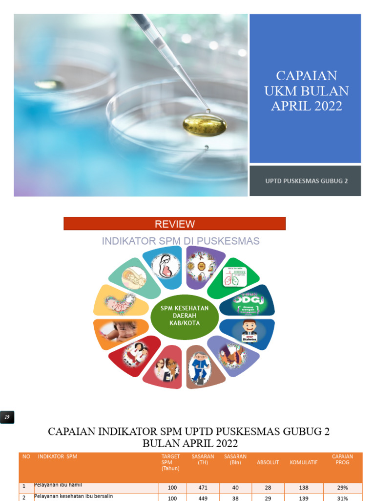 Capaian Ukm Bulan April 2022 | PDF