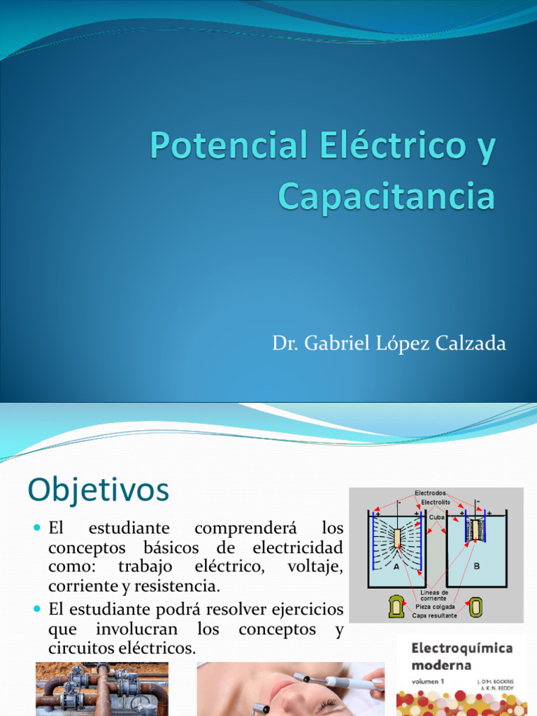 9 Potencial Electrico y Capacitancia | PDF | Corriente eléctrica | Resistencia Eléctrica y ...