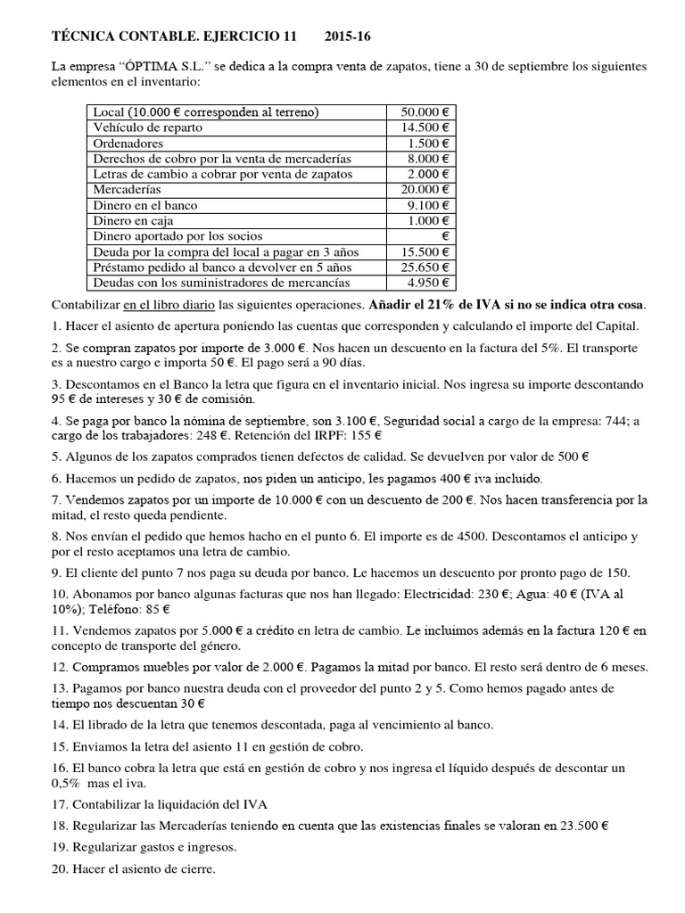 Ejercicio 11 15-16 | PDF | Bancos | Business Ejercicio 11 15-16 | PDF | Bancos | Business