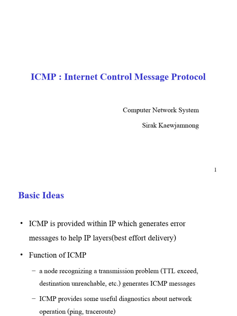 5.1 Icmp | PDF 5.1 Icmp | PDF