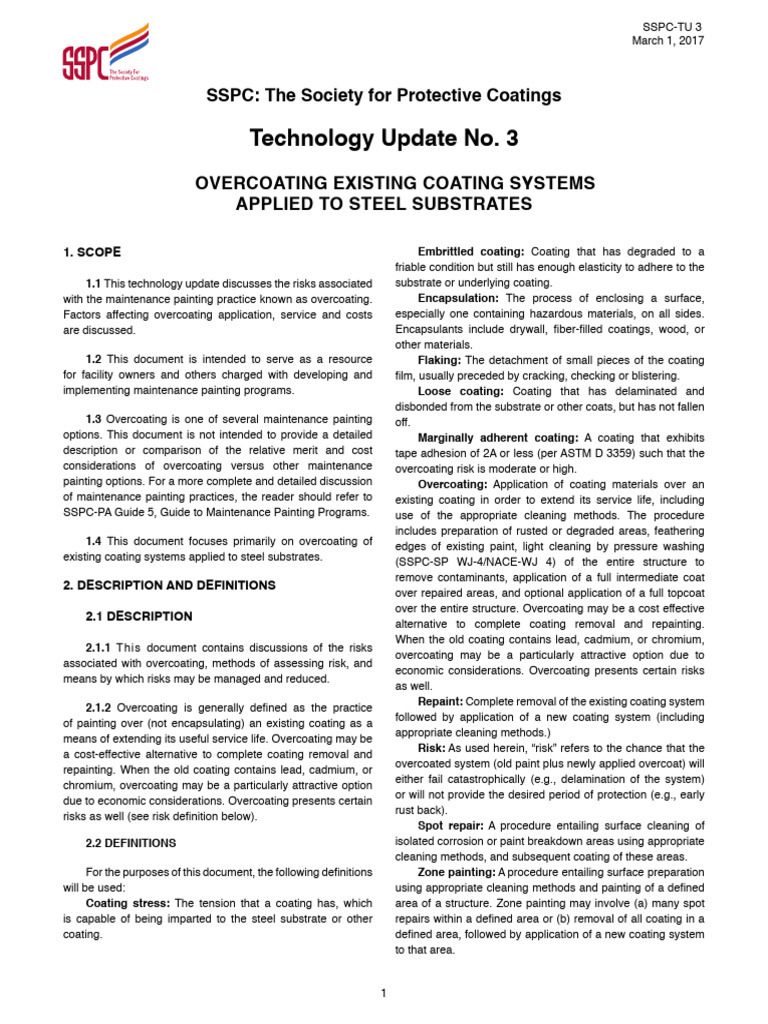 SSPC Tu 3-2017 | PDF