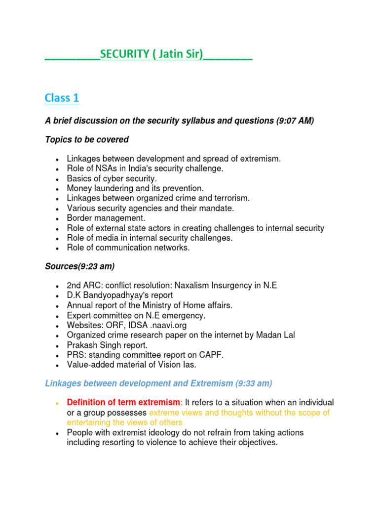 Security by Jatin Gupta Sir | PDF | Money Laundering | Money