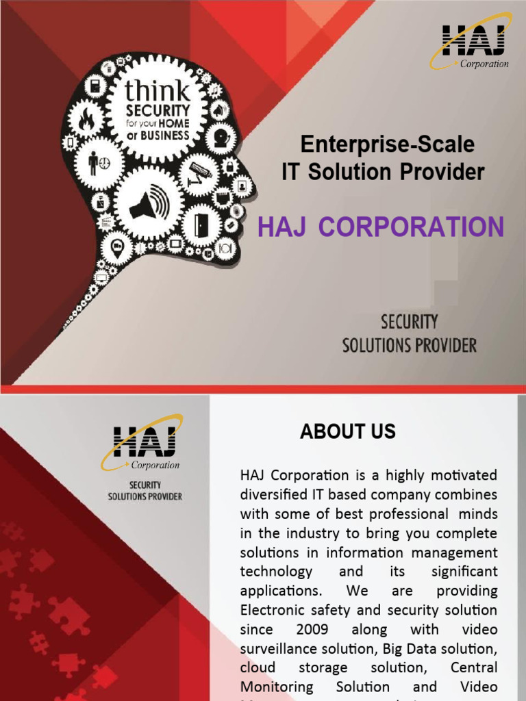 Company Profile - HAJ Corporation | PDF | Closed Circuit Television ...