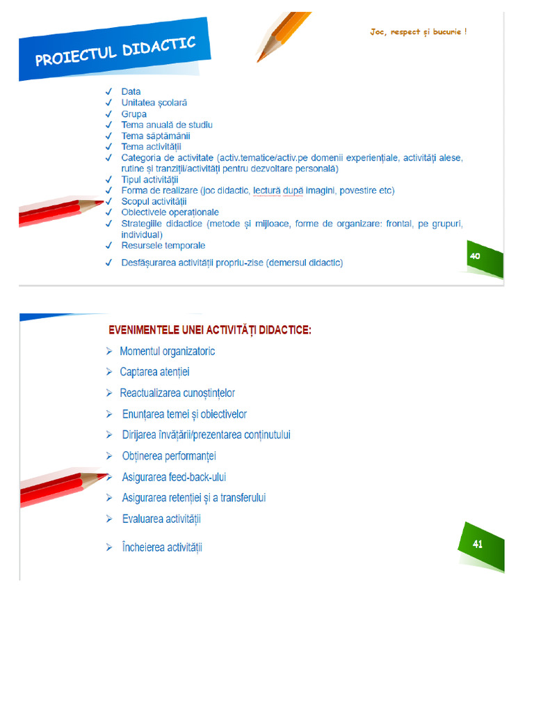 Structura Proiect Didactic | PDF