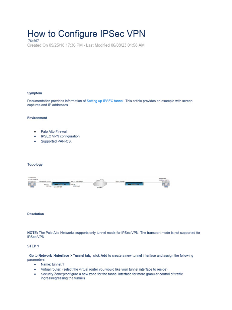 How To Configure IPSec VPN | PDF | Virtual Private Network | Computing