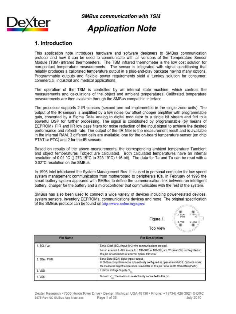 8675 Rev NC SMBus App Note | PDF | Electronics | Electricity