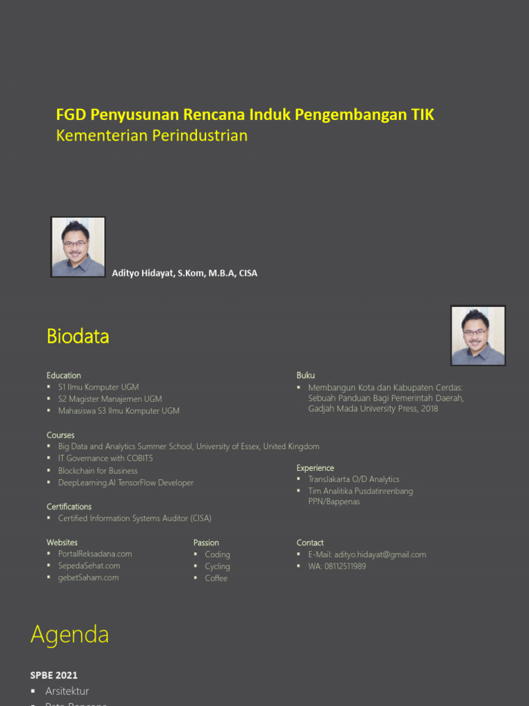 FGD Masterplan Kemenperin v1 | PDF