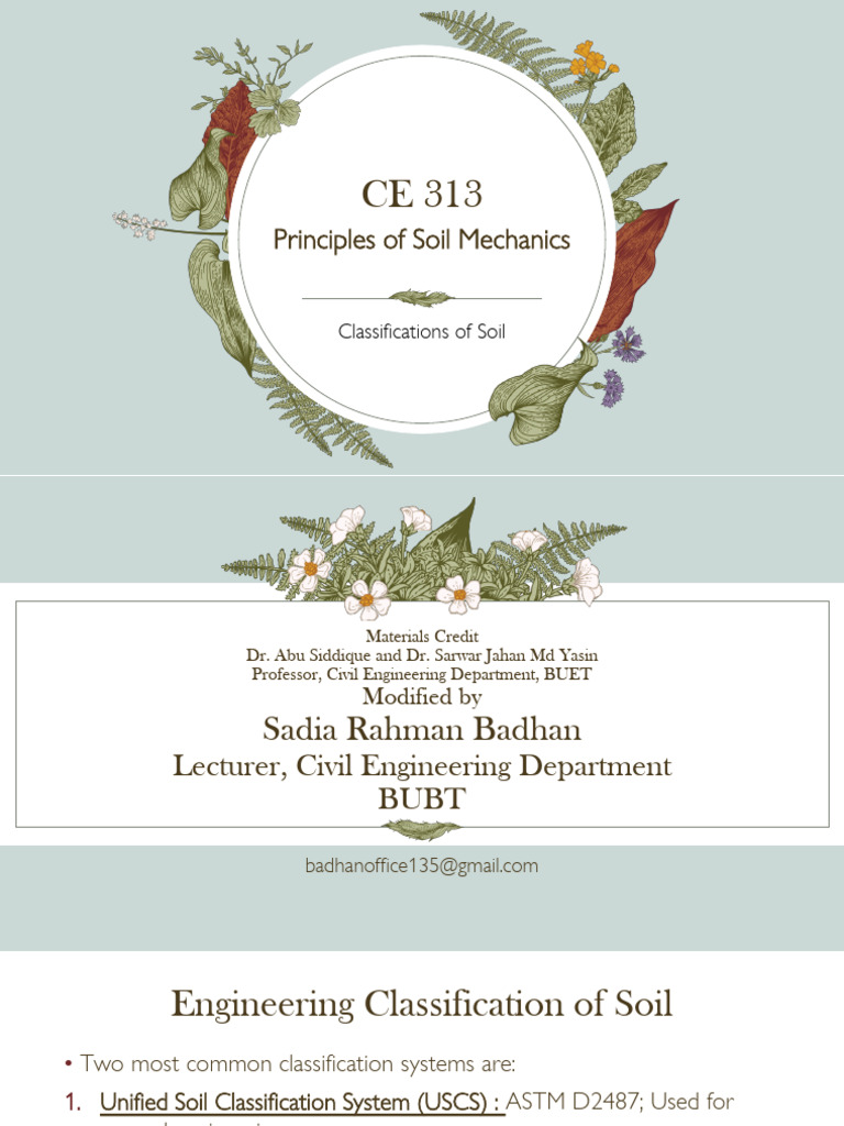 Soil Mechanics Classification Tests of Soil SRB | PDF