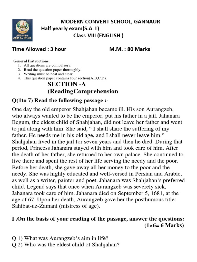 English 8th Class Mcs | PDF | Travel | Art