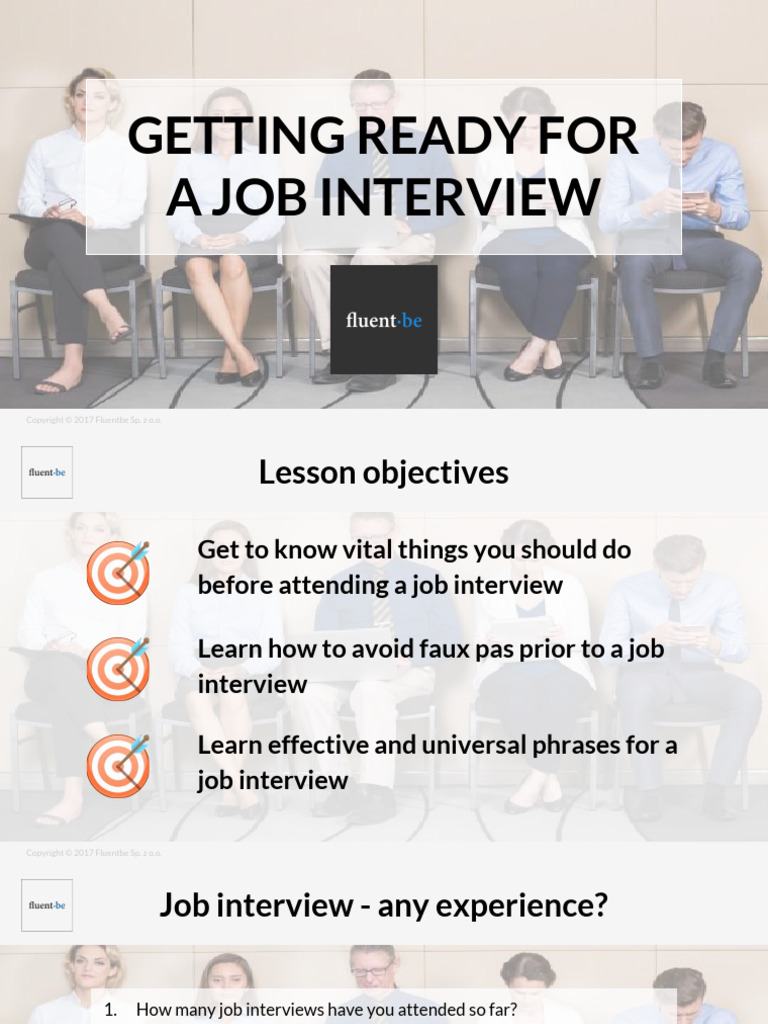 Getting Ready For A Job Interview | PDF | Job Interview