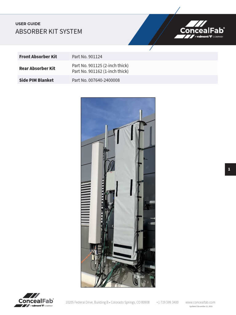 Absorber Kit User Guide | PDF | Antenna (Radio) | Electrical Engineering