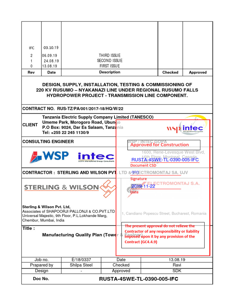 Tower MQP IFC 03.10.19 - Stamped | PDF