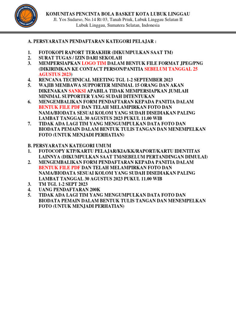 Fix Sma Ar-Risalah Basket | PDF
