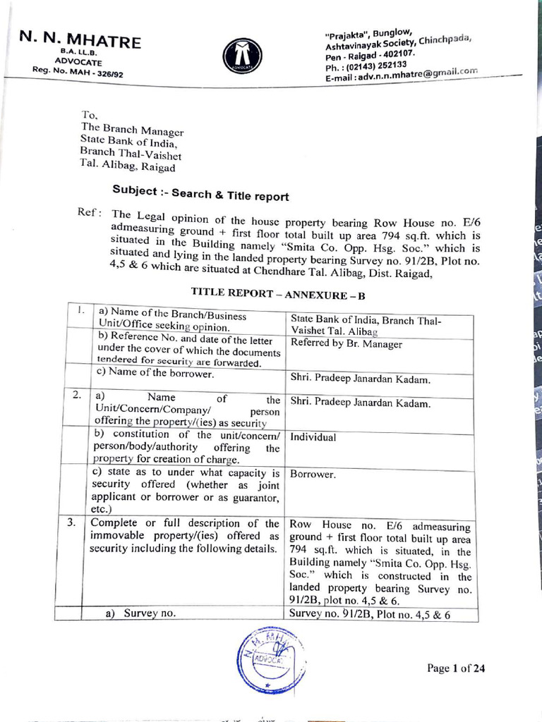 Title Report Compressed | PDF