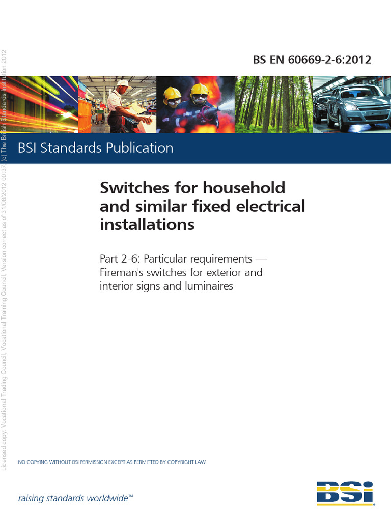 BS en 60669-2-6-2012 | PDF