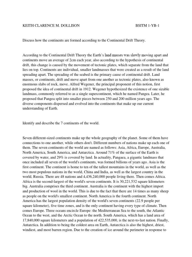 How Continents Form | PDF | Plate Tectonics | Continent