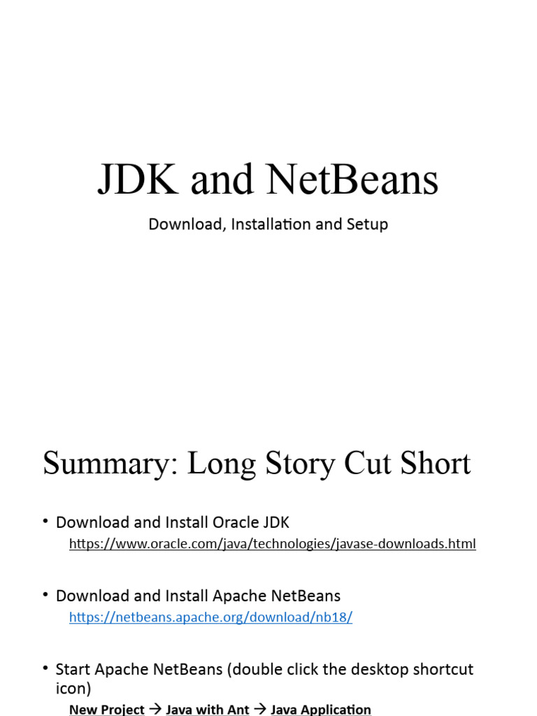 2023 CSCI1130 Tutorial01 JDK NetBeans Setup | PDF | Applications ...