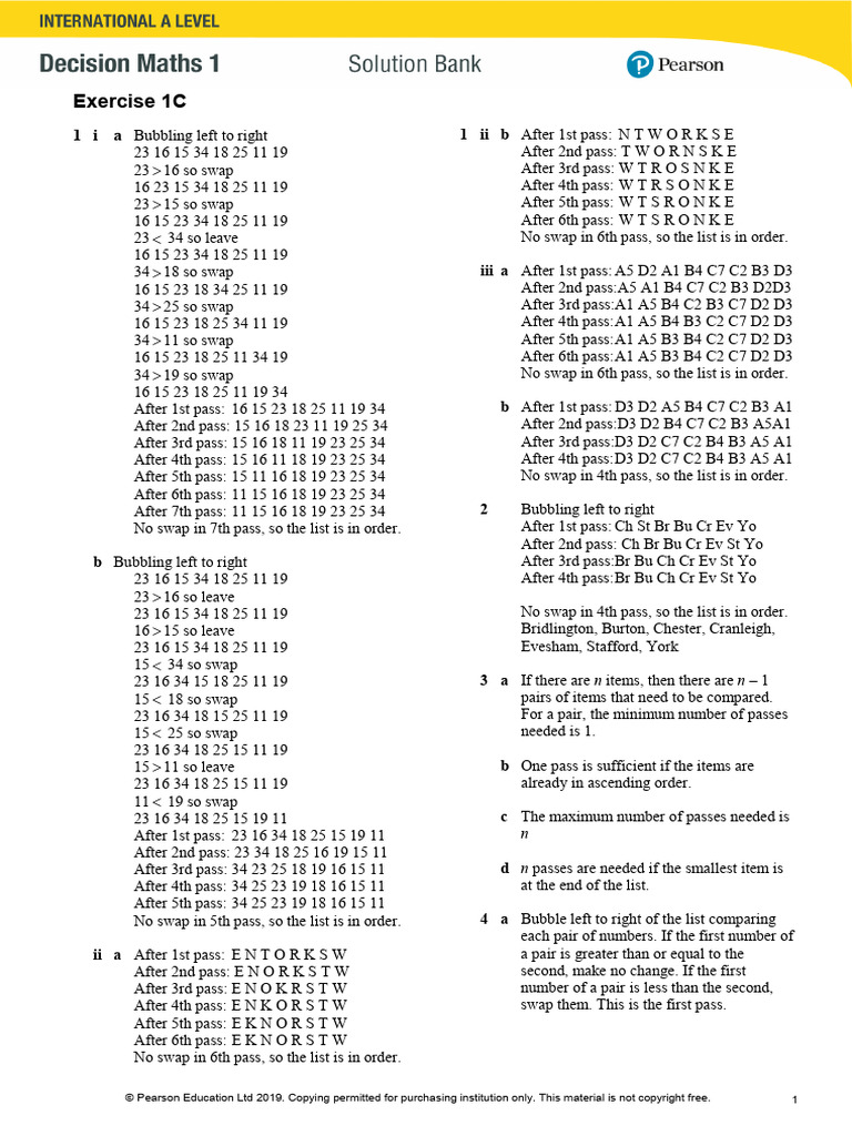 D1 Exercise 1C | PDF D1 Exercise 1C | PDF