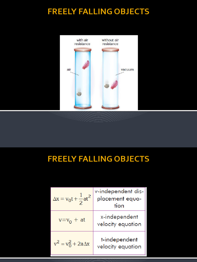 3 Freely Falling Objects | PDF