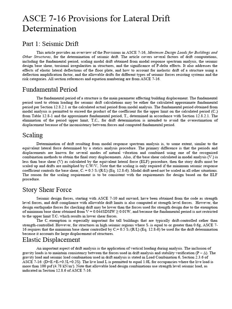 Asce 7 | PDF | Elasticity (Economics) | Force