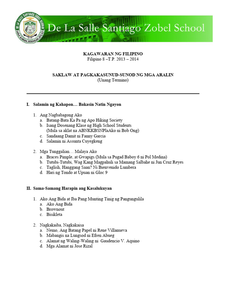 Grade 6 Uri NG Pangngalan Worksheet 3 | PDF
