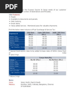 DTDC Rate Quotation-4 | PDF | Cargo | Business