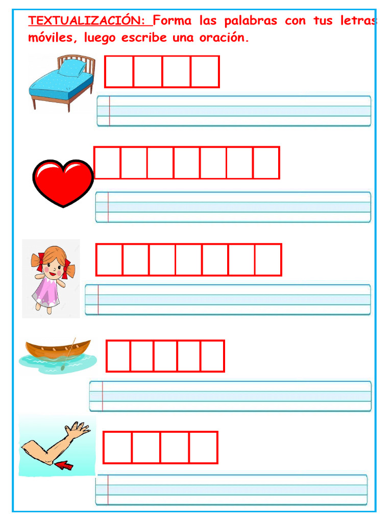 FICHA - Palabras y Oraciones Con CA-CO-CU - 2 | PDF
