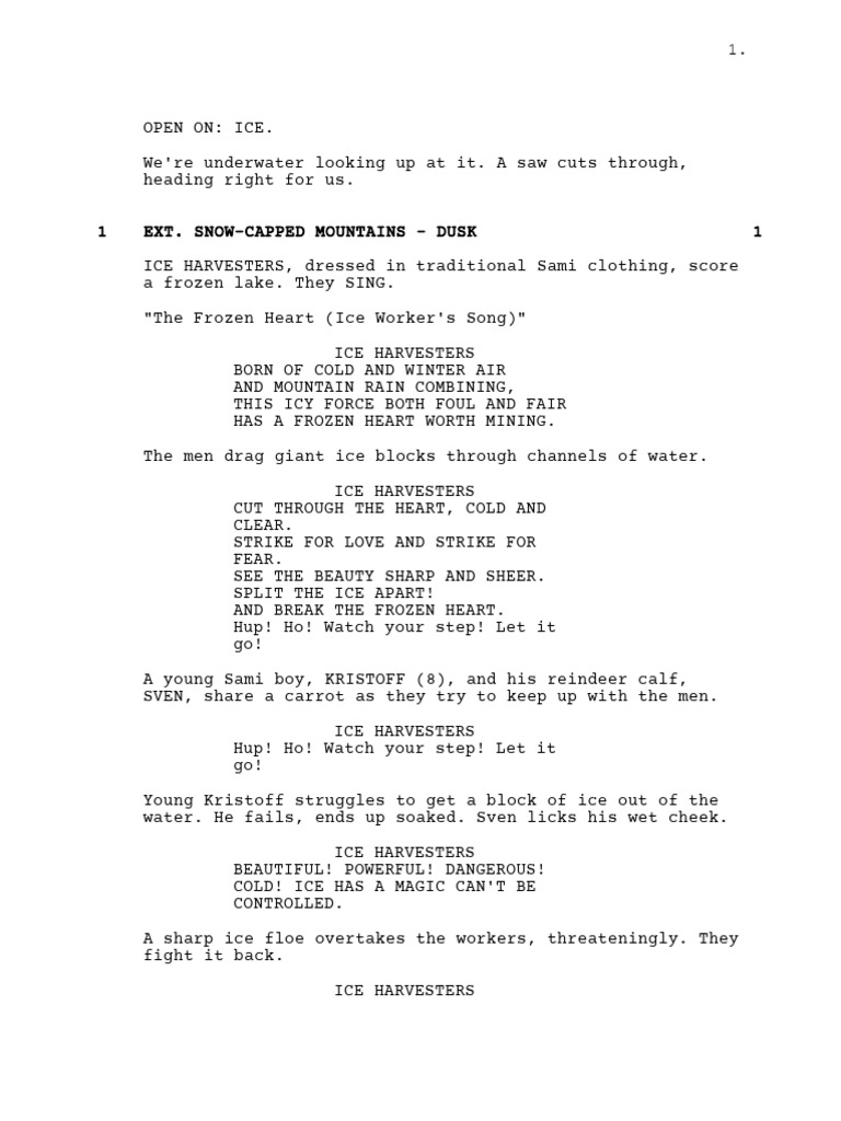 Frozen Script | PDF