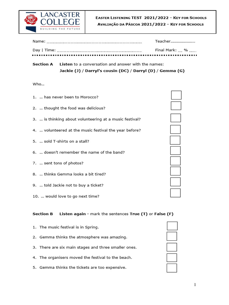 Key For Schools - Own It Level 3 | PDF