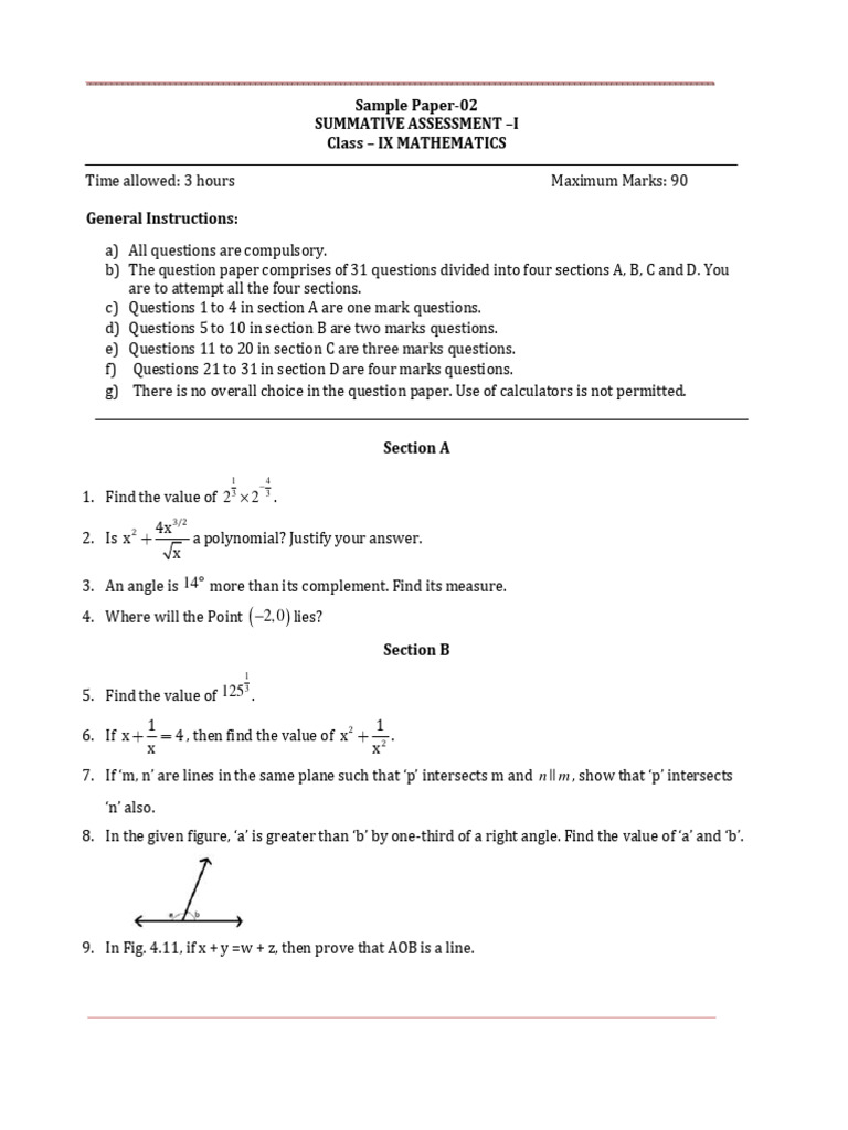 Maths Sa1 Sp2 | PDF | Factorization | Triangle