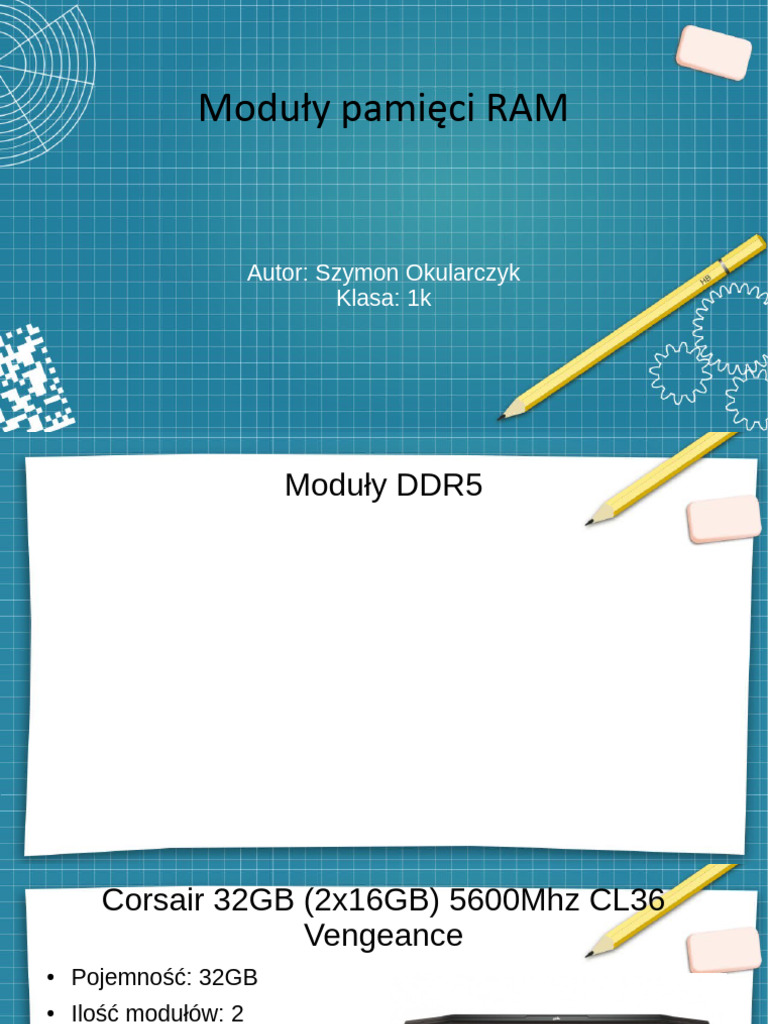 Prezentacja Moduły RAM | PDF